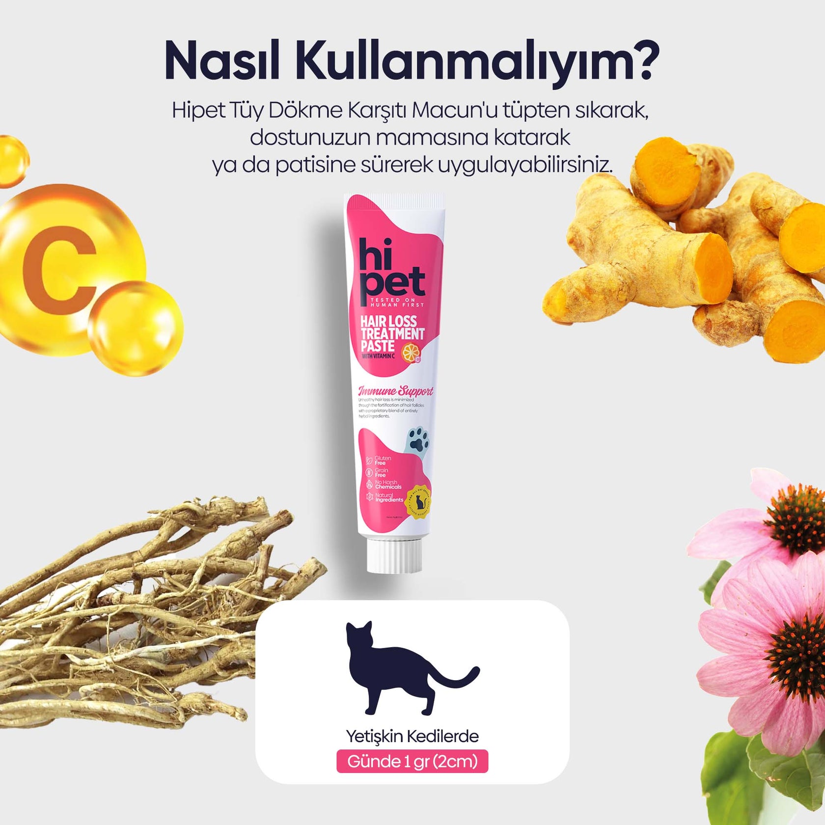 Tüy Dökülme Engelleyici Kedi Malt – hipetturkiye